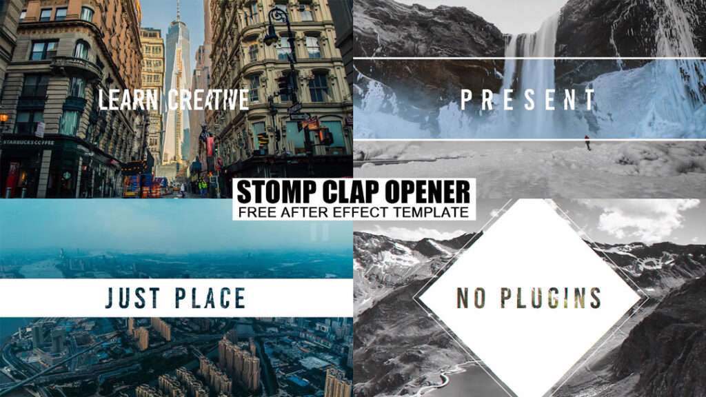 Stomp Clap Opener Free After Effect Template - Pik Templates