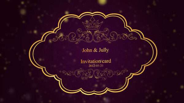 Vintage Wedding Invitation Card Free After Effect Template Pik Templates
